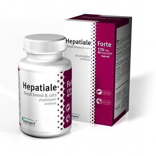 VetExpert Hepatiale Forte Small breed and cats 40 Kapseln Twist off
